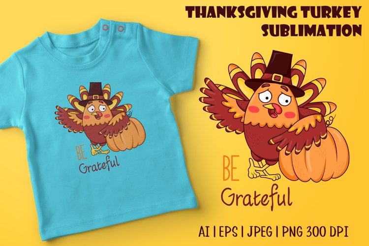 Thanksgiving turkey sublimation design (2841260)