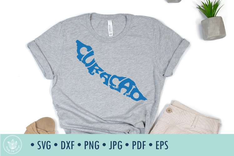 Curacao Cut File | Lettering Word Art