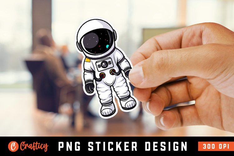 Cute Astronaut Sticker,Space Adventure Sticker,Space Sticker