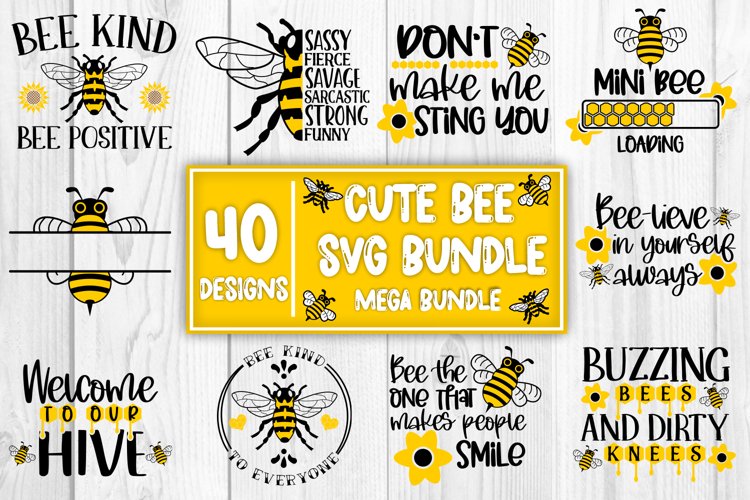 Bee SVG | Free & Premium Cutting Files | Design Bundles