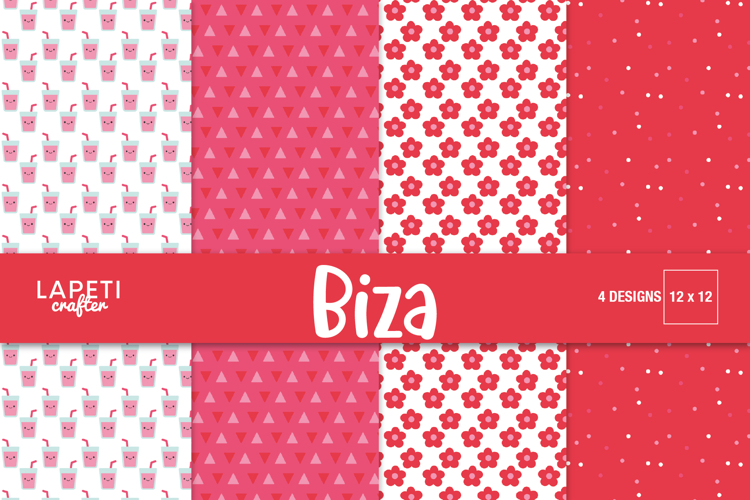 Cute Kids Scrapbook Paper for Summer Albums