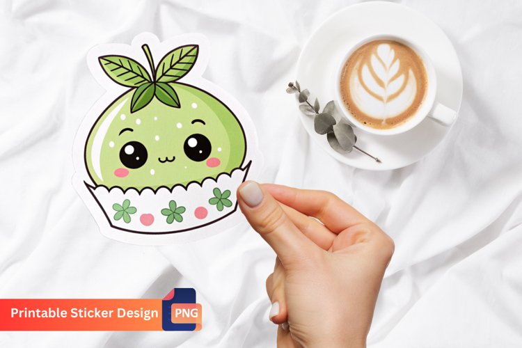 Cute Printable kawaii Sticker, Fun Kawaii Sticker