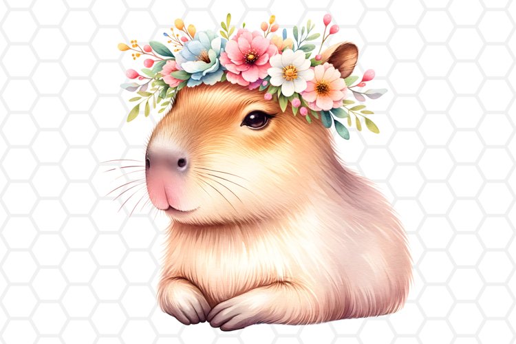Cute Watercolor Capybara Clipart | Capybara PNG (3595757)