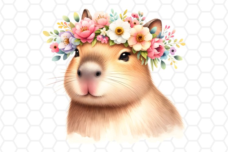 Cute Watercolor Capybara Clipart | Capybara PNG (3595763)