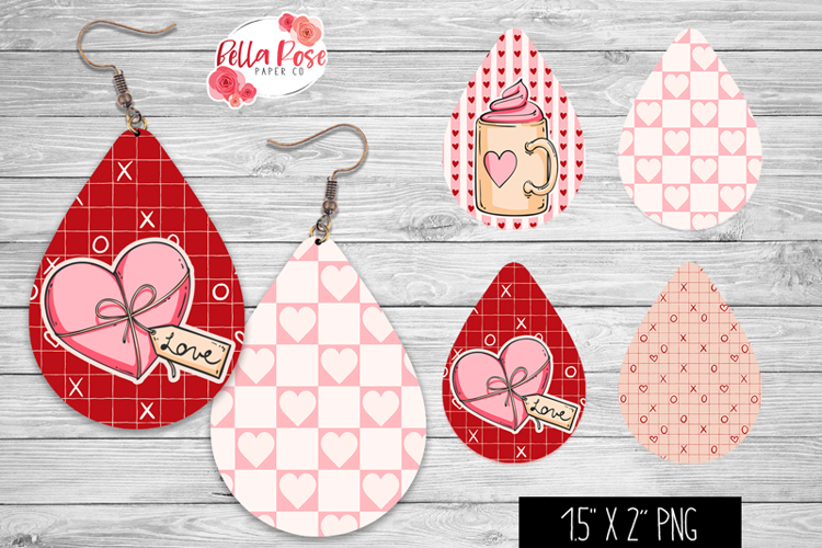 Trendy Valentine's Day | 4 Sets of Teardrop Earrings