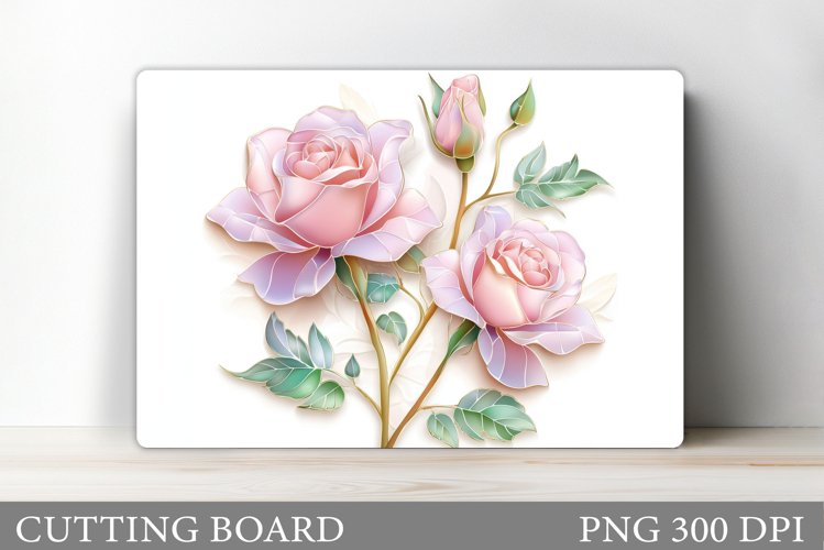 Roses Cutting Board Design. Flowers Cutting Board (5226983)