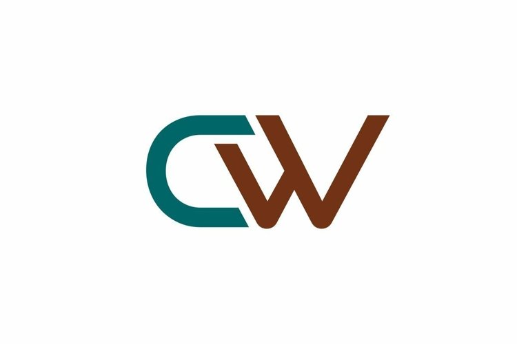 CW logo design vector template (3712718)