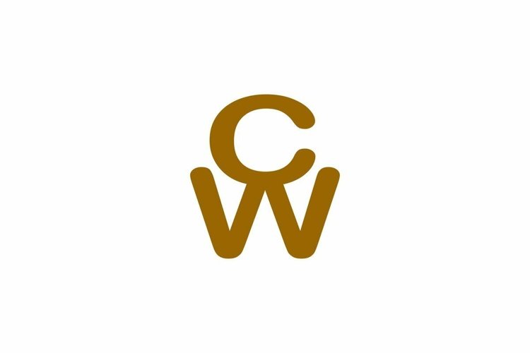 CW WC logo design vector template (3712723)