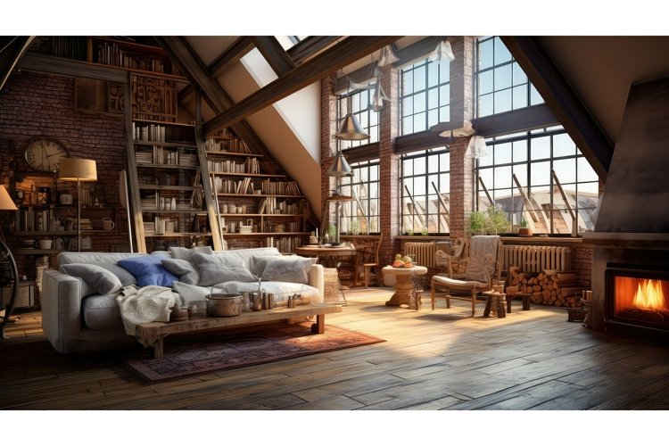 urban loft interior background (3947782)