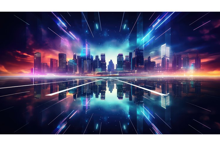 digital light futuristic background (3950223)