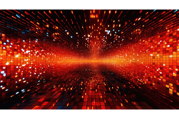 abstract dynamic dots background