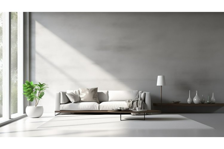 modern gray interior background (3953305)