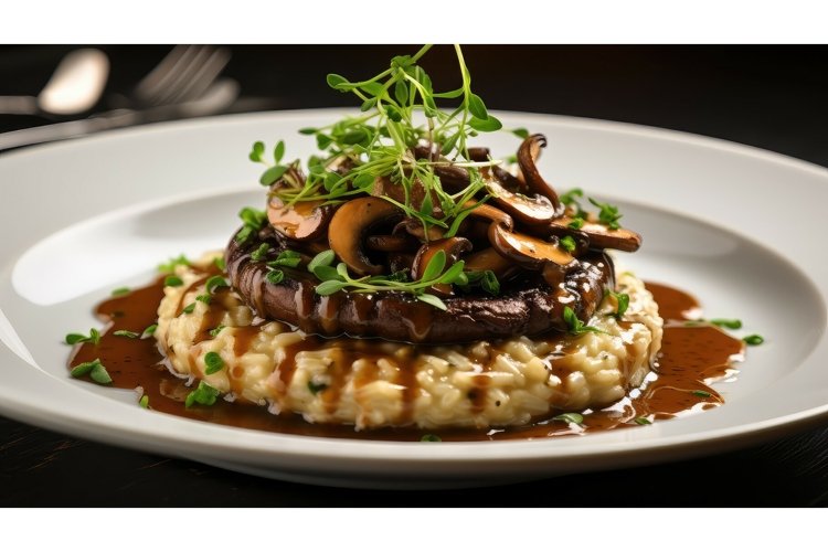 infused gourmet vegan food truffle ai generated