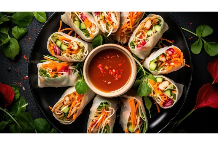 based vegan healthy food fresh ai generated
