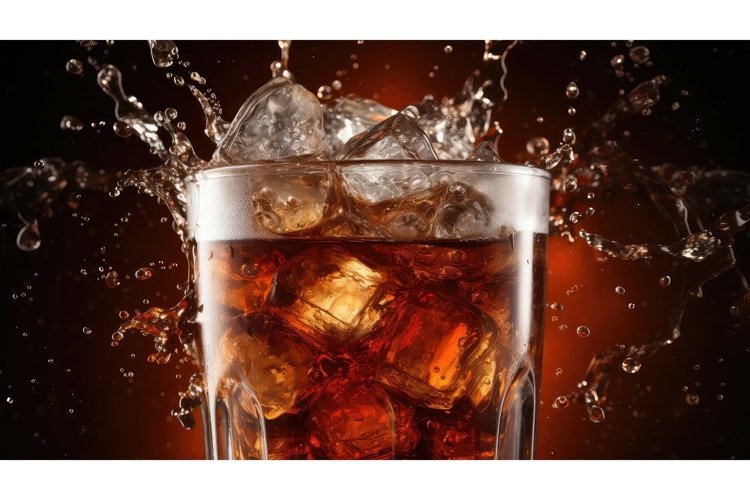 fresh cool soda drink cola ai generated