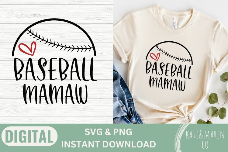 baseball mamaw svg, mamaw baseball, grandma baseball svg