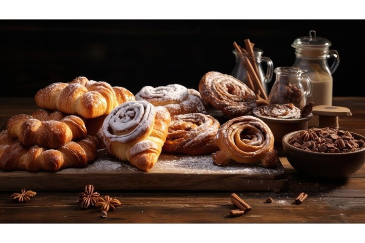 delicious fresh dessert food ai generated (3898004)