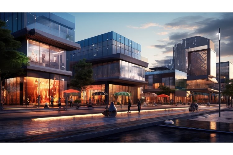 business districts urban ai generated (3930586)