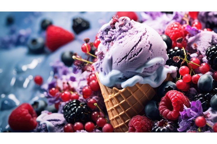 refreshing cold ice cream ai generated (3938397)