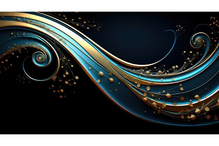 decorative curve ornament background (3978340)