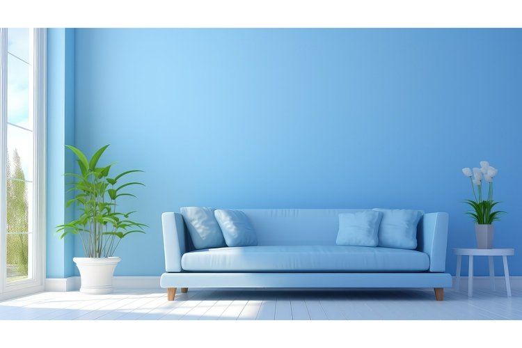 interior blue room background (4030058)