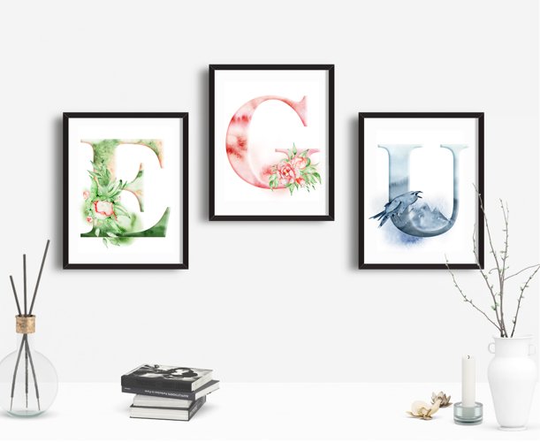 Alphabet Watercolor Clipart - Free Design of The Week | Design Bundles