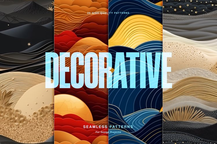 20 Modern Art Seamless Patterns (2608882)