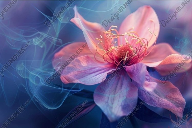 Enigmatic blossom in ethereal light