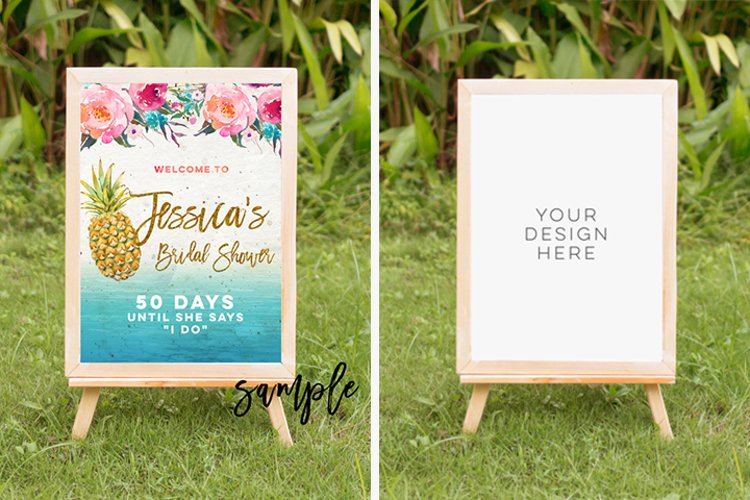 tropical summer mock up, summer mock up frame, summer