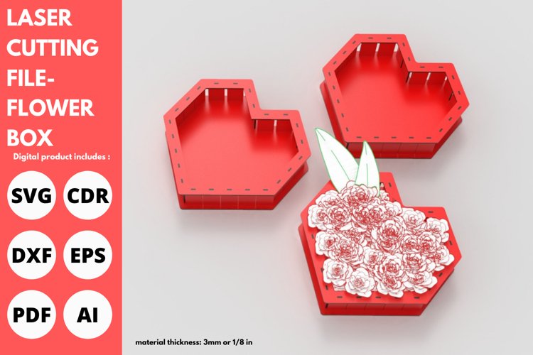 Flower Box- Laser cutting File
