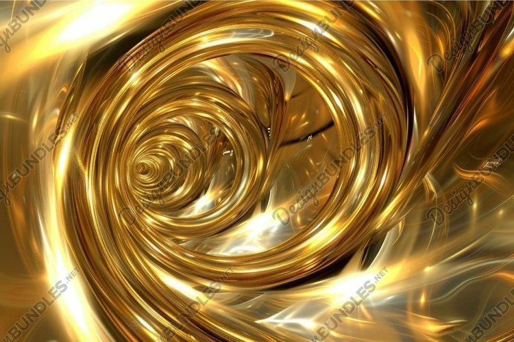 Luxurious golden swirl design, perfect for highend creative
