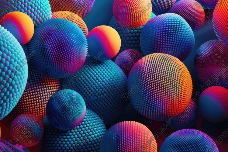 Colorful Abstract Spheres Background Wallpaper