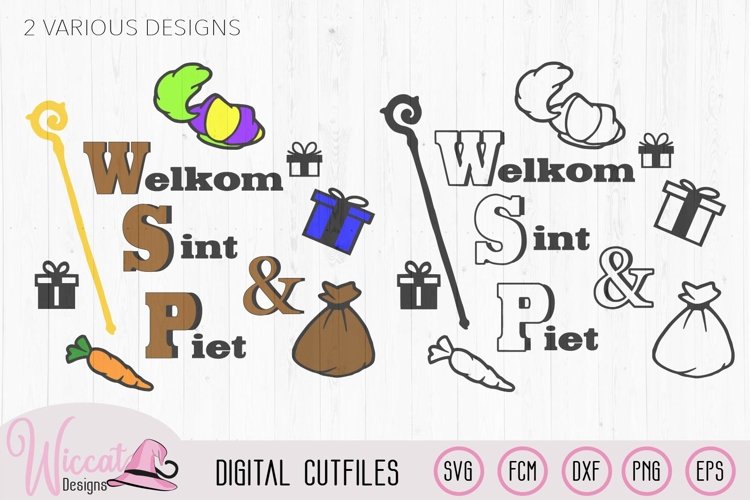 Welkom Sinterklaas SVG, december feest SVG