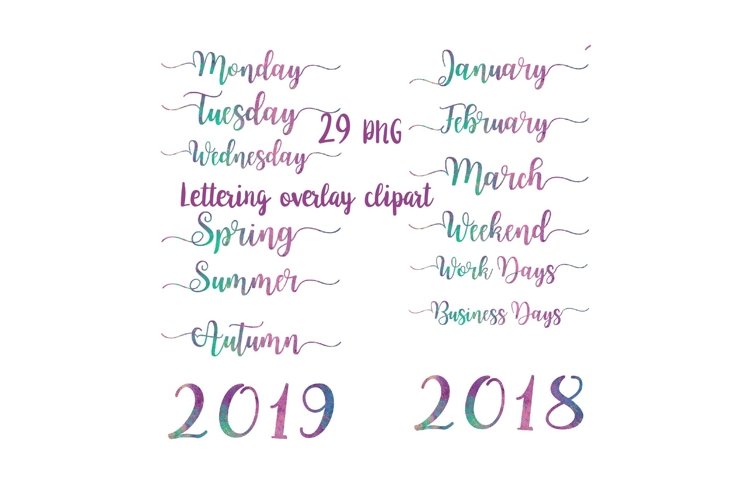 Months Of The Year Clipart | Design Bundles