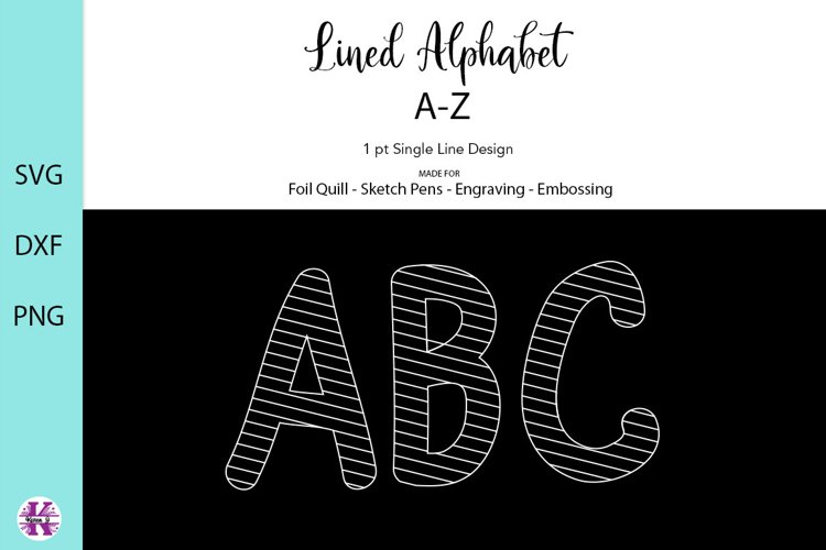 Alphabet|Foil Quill|Single Line Designs (305634) | Single Line Designs ...