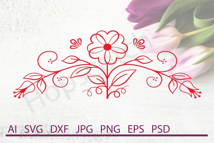 Flowers SVG, DXF File, Cuttable File (102625)