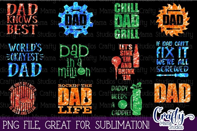 Dad Sublimation Bundle, Dad Life PNG, Father's Day Bundle (1367808 ...