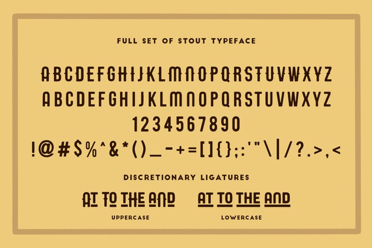 STOUT Typeface - Free Font of The Week | Font Bundles