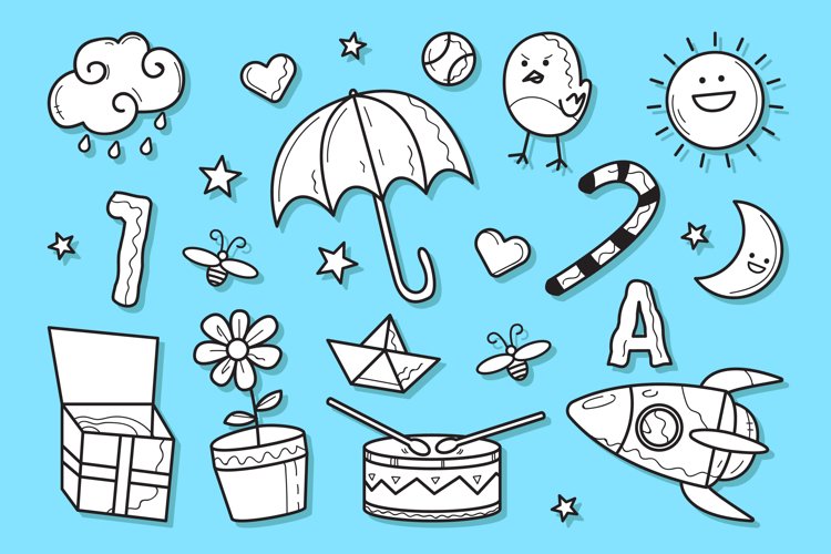 Hand Drawn Kids Doodle