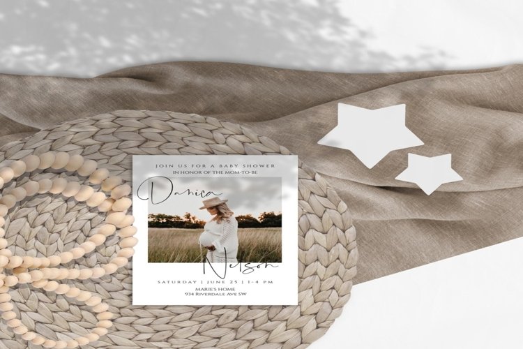 DARIEN | 5x7 invite Mockup | Kids Party Invite Mock