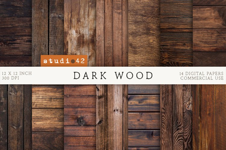 Dark wood digital paper, Dark wood backgrounds wood textures