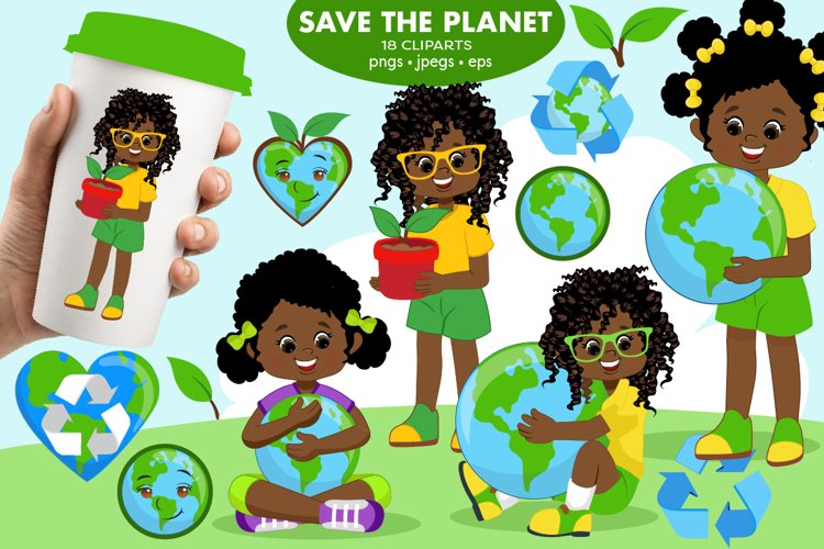 African American SAVE THE PLANET GIRLS