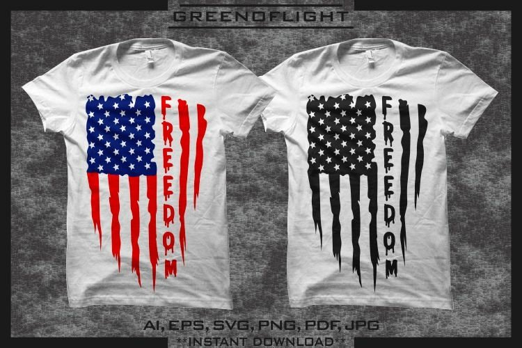 Freedom, US Flag svg, American flag distressed svg, USA Flag
