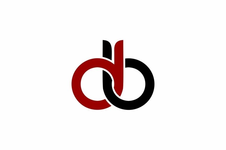 DB BD logo design vector template (3713334)
