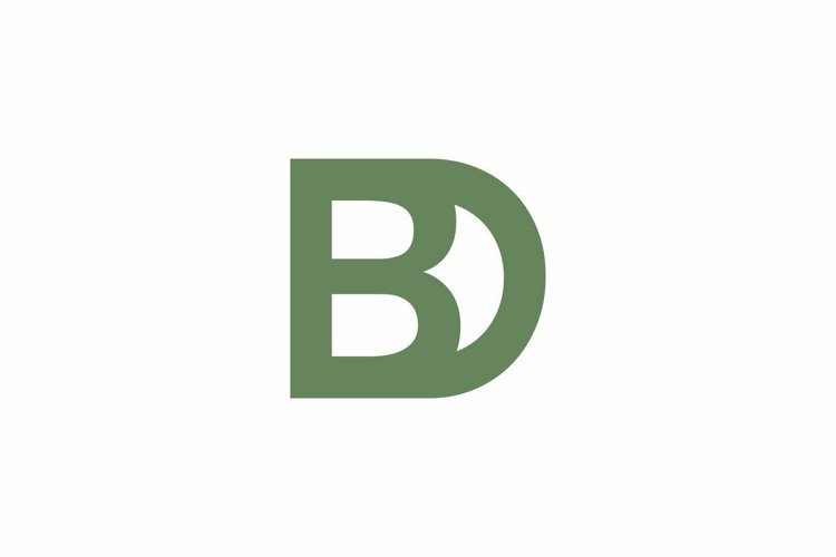DB BD logo design vector template (3713337)