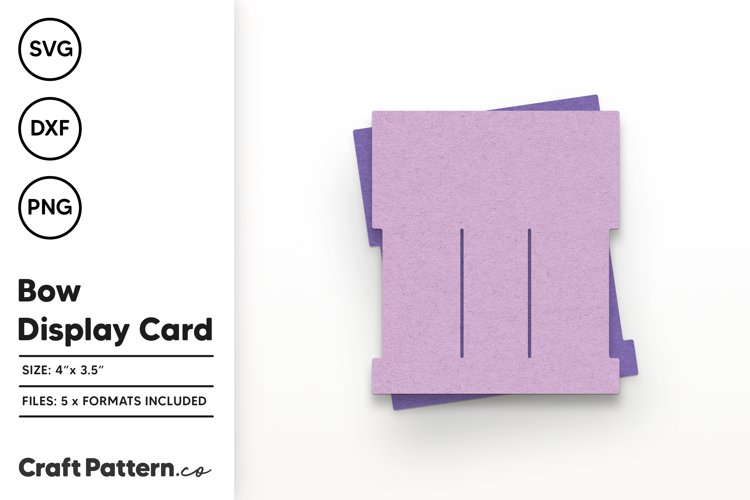 Bow Display Card Templates