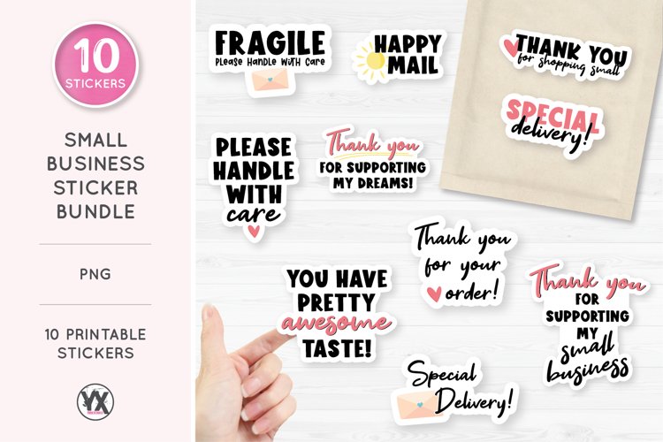 Small Business Stickers - Printable PNG (2288130)