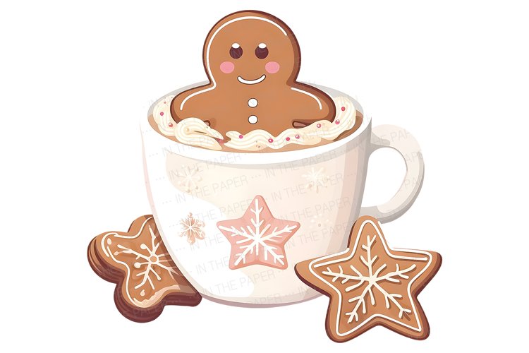 Christmas Hot Chocolate and Gingerbread Cookies (3030965)