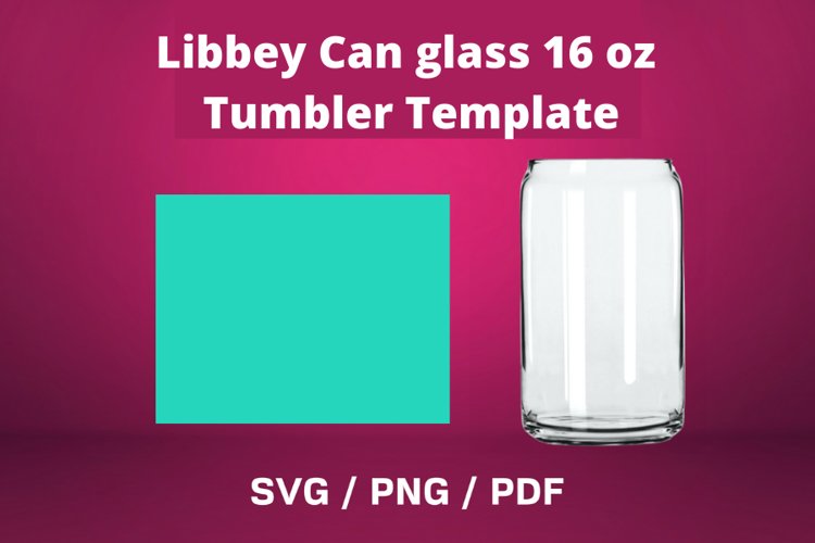 Libbey Can Glass 16 Oz Tumbler Template Sublimation Wrap 1953372 Sublimation Design Bundles
