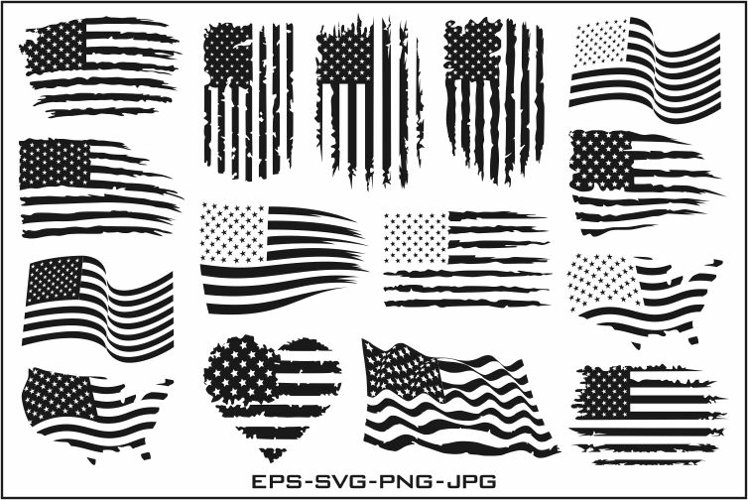American Flag SVG, American Flag Designs Bundle, (1984091)